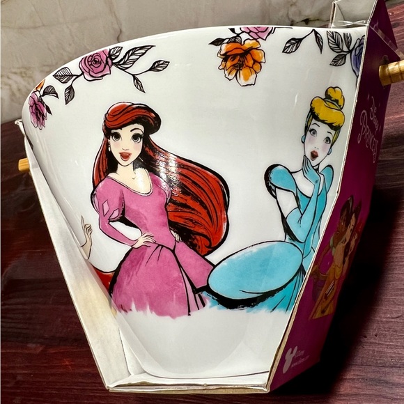 Disney | Dining | Disney Princess Noodle Bowl And Chopsticks | Poshmark